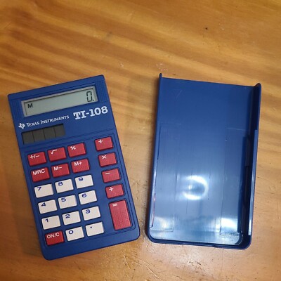 Texas Instruments TI-108 Basic Calculator Solar Powered 33317170296| eBay
