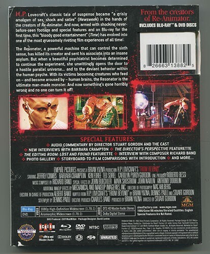 FROM BEYOND 2-Disc Blu-ray DVD w/ Slipcover OOP Scream Factory | eBay