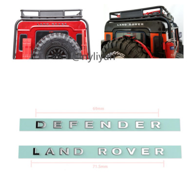 1/10 RC Metal For LAND ROVER&DEFENDER Logo Sticker for TRX4 4WD D110 ...