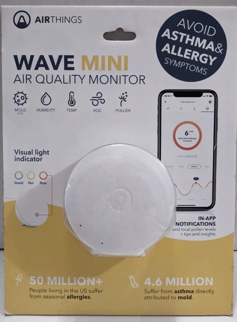 Airthings Wave Mini Smart Indoor Quality Monitor Model 2928 for sale ...