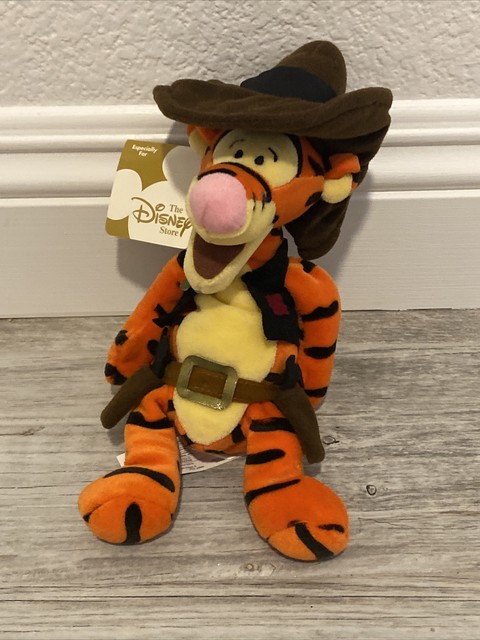 Disney Bean Bag 9” 2000 Winnie The Pooh Tigger Cowboy for sale online ...