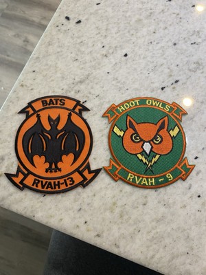 Vintage US Navy Heavy Attack Squadron Patches - Bats & Hoot Owl | eBay