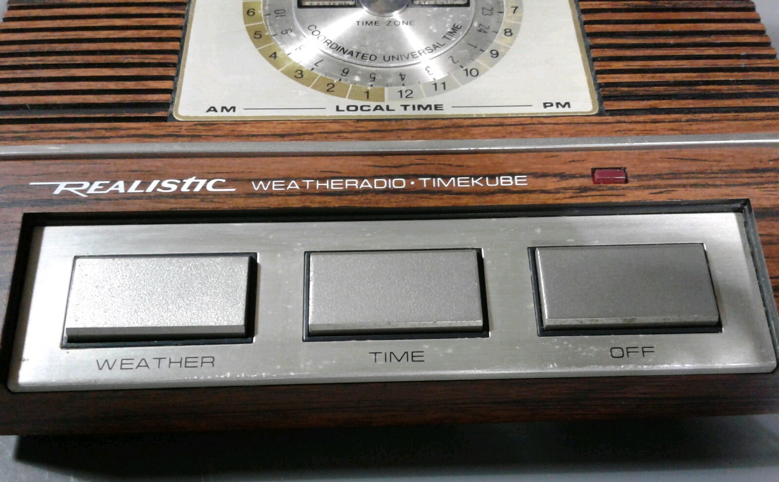 VINTAGE Realistic Weatheradio Timekube. Model 12-148. | eBay