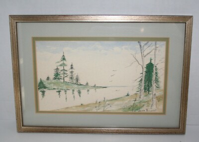 John Phillips Signed Original Watercolor Framed Painting Matted | eBay