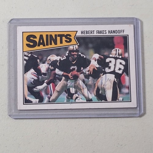 Bobby Hebert Autograph Card #272 1987 Topps New Orleans Saints Fakes ...