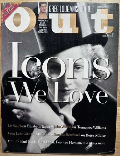 Vintage Out Magazine March 1997 Icon Issue Marlene Dietrich Cover | eBay