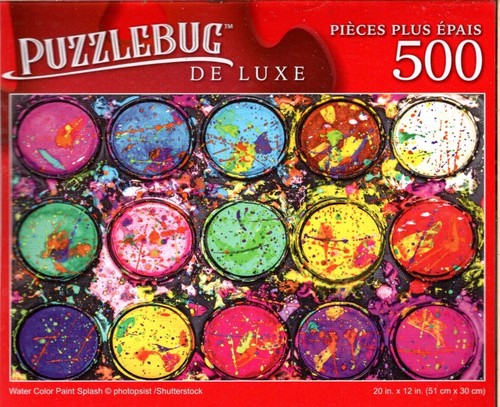 Water Color Paint Splash - 500 Pieces Deluxe Jigsaw Puzzle | eBay