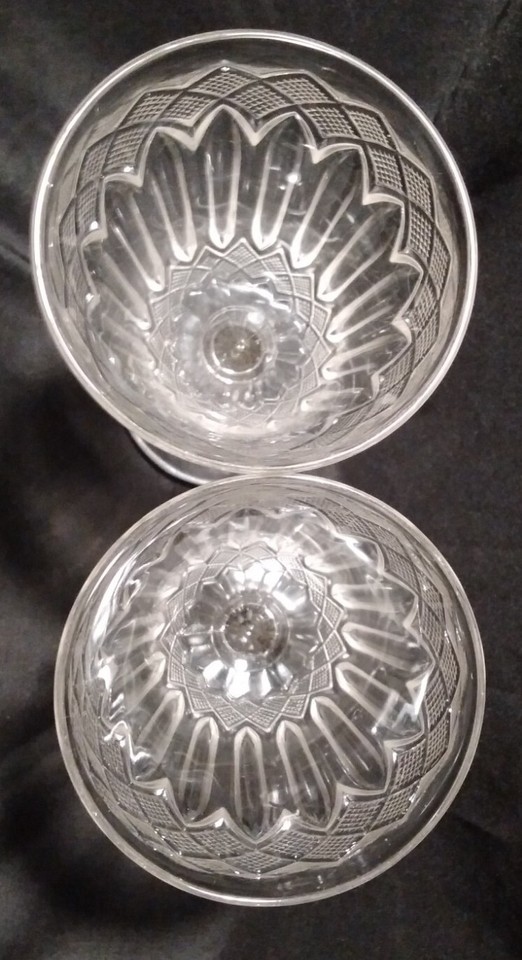 EAPG Flint Goblet Set Of 2 King & Son Co. "Pitcairn" | eBay