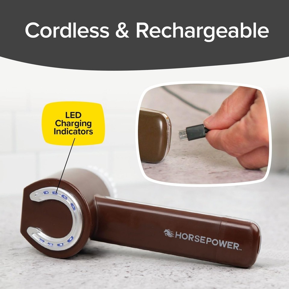 Horsepower Scrubber AS-SEEN-ON-TV Waterproof Rechargeable Handheld 350 ...