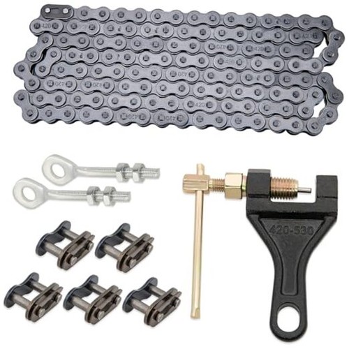 420 Motorcycle Chain 420 Standard Roller 420 chain 132 Link, Set of 4 ...