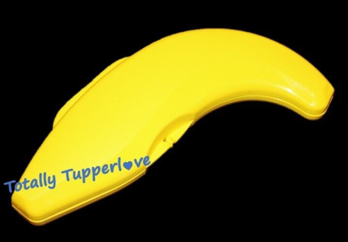 Tupperware Banana Keeper Container Yellow 10" Hinged Food Storage NOS ️ ...