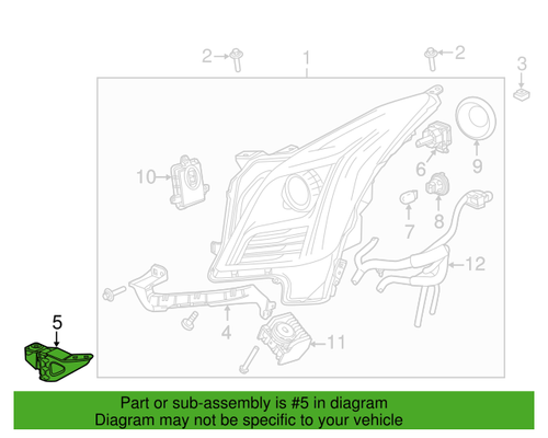 Driver Side Headlamp Bracket - GENUINE GM (22937943) | eBay