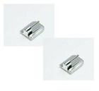 Extendable Chrome Round Net Rod Lightweight Easy Fit Window Rail Pole ...