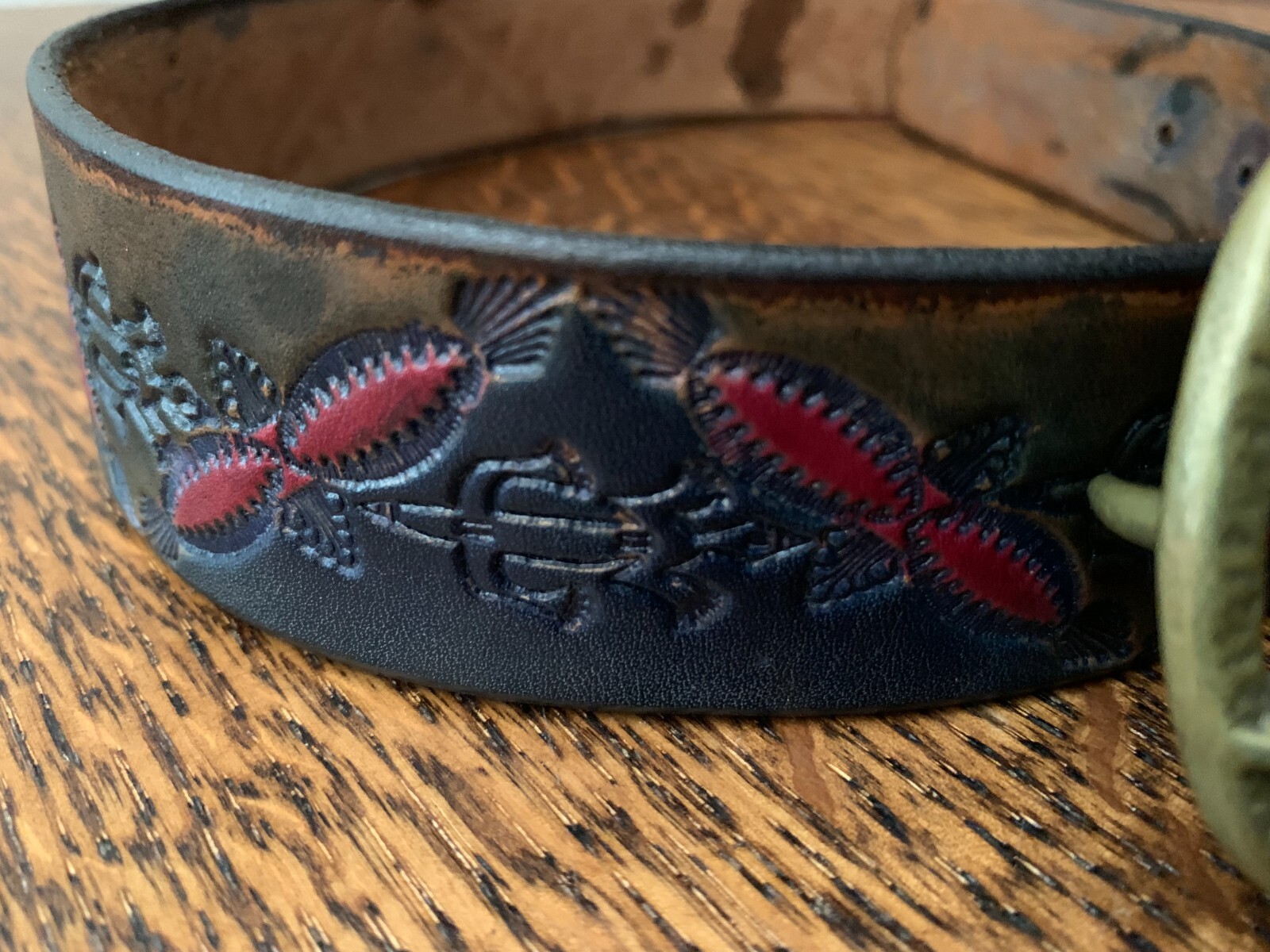 Vtg 70s Brass Buckle Marijuana Weed Pot Cannabis Leaf with Embossed ...