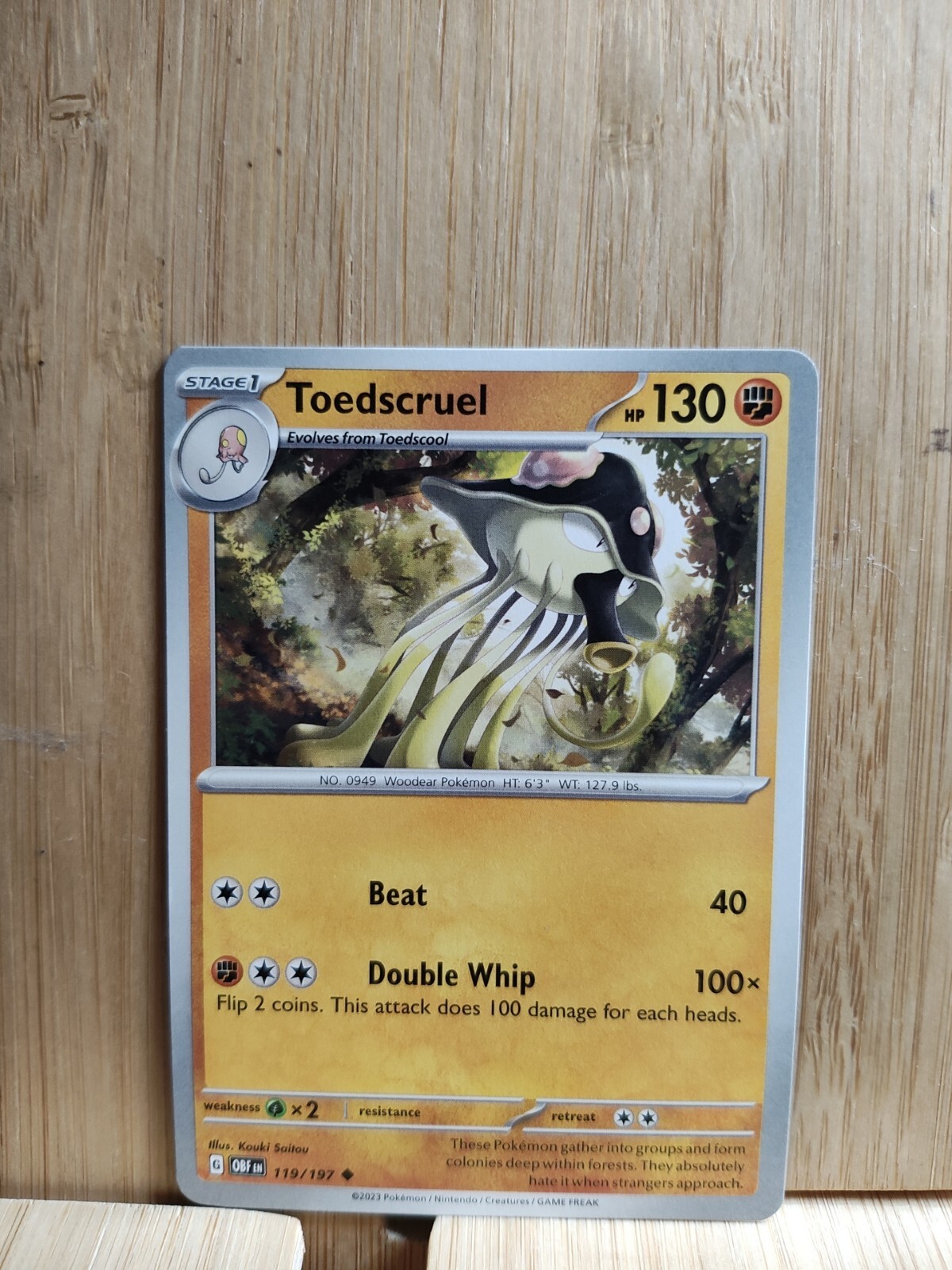 TOEDSCRUEL🏆119/197 Obsidian Flames (Genuine) Pokemon Card🏆 | eBay