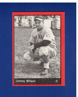 #41 JAMES "JIMMY" WILSON ~ 1939-1940 CINCINNATI REDS NL Champions (1977 ...