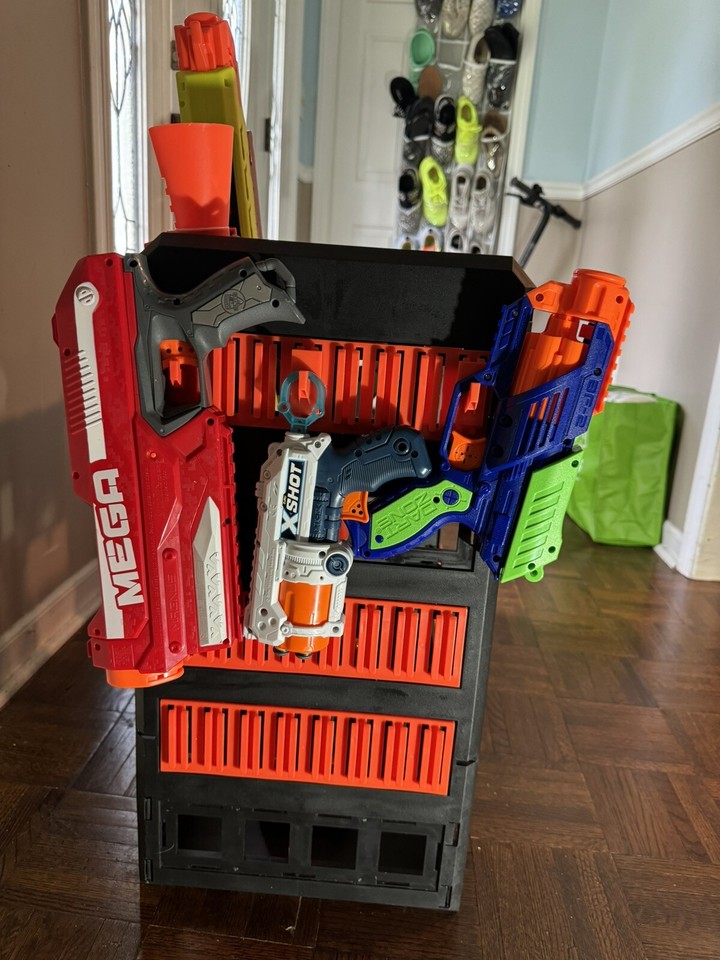 HUGE LOT- Nerf Guns And Nerf Elite Rack Stand (Fortnight, Rival ...