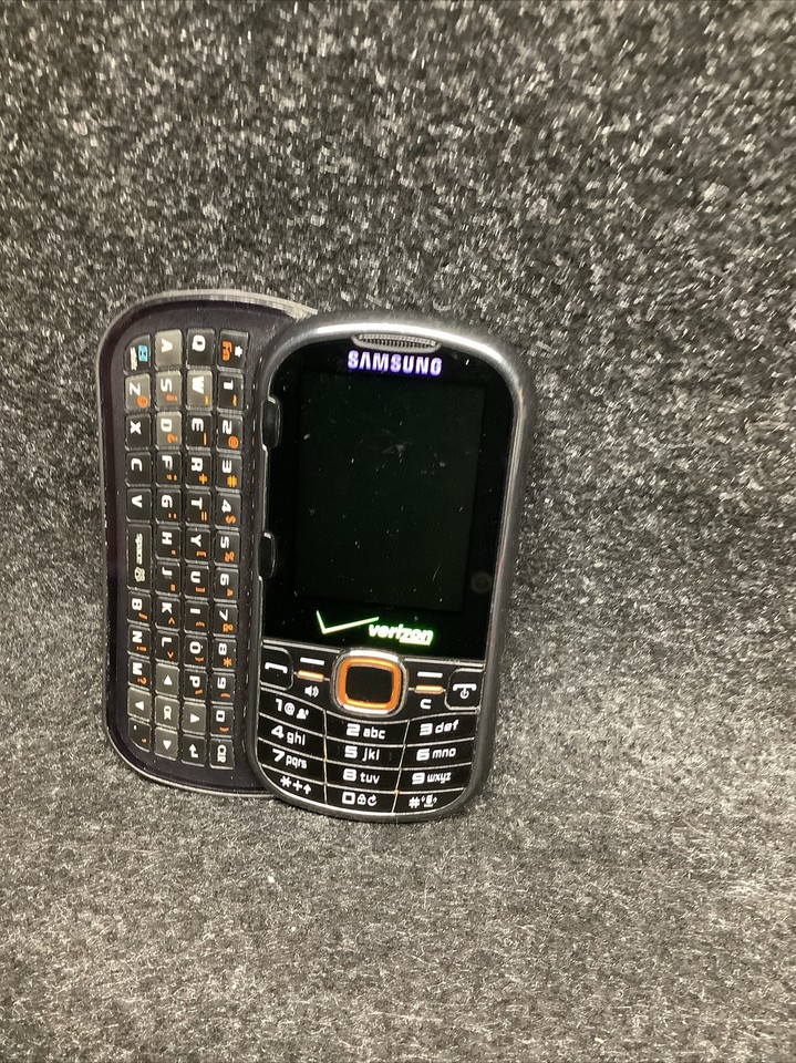 Samsung Intensity II QWERTY SLIDER Verizon Wireless PHONE Black ...