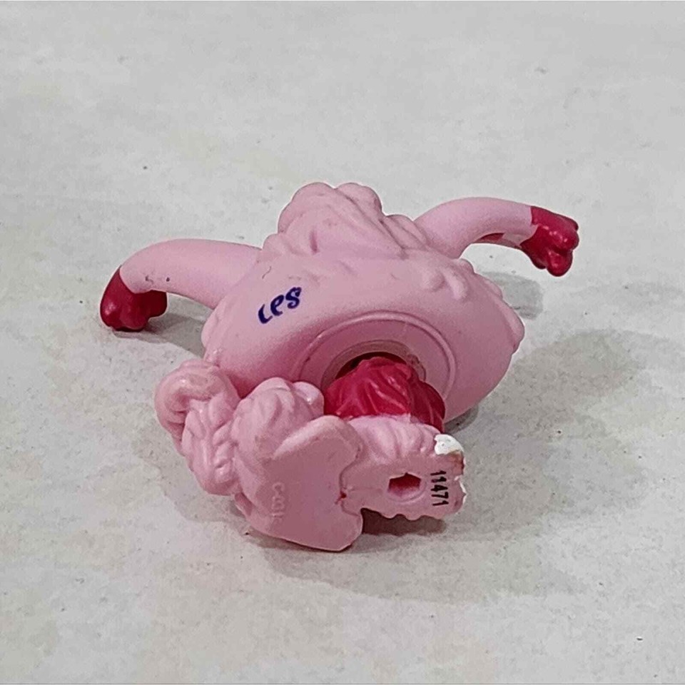 LPS Littlest Pet Shop # 2132 Pink Striped Angora Bunny Rabbit W Blue ...