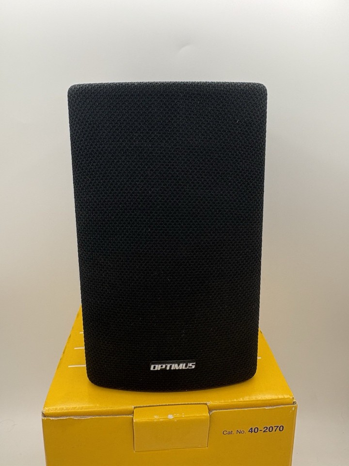 OPTIMUS PRO X5 MINI BOOKSHELF SPEAKERS 40-2070 BLACK (SET OF 2) NEW ...