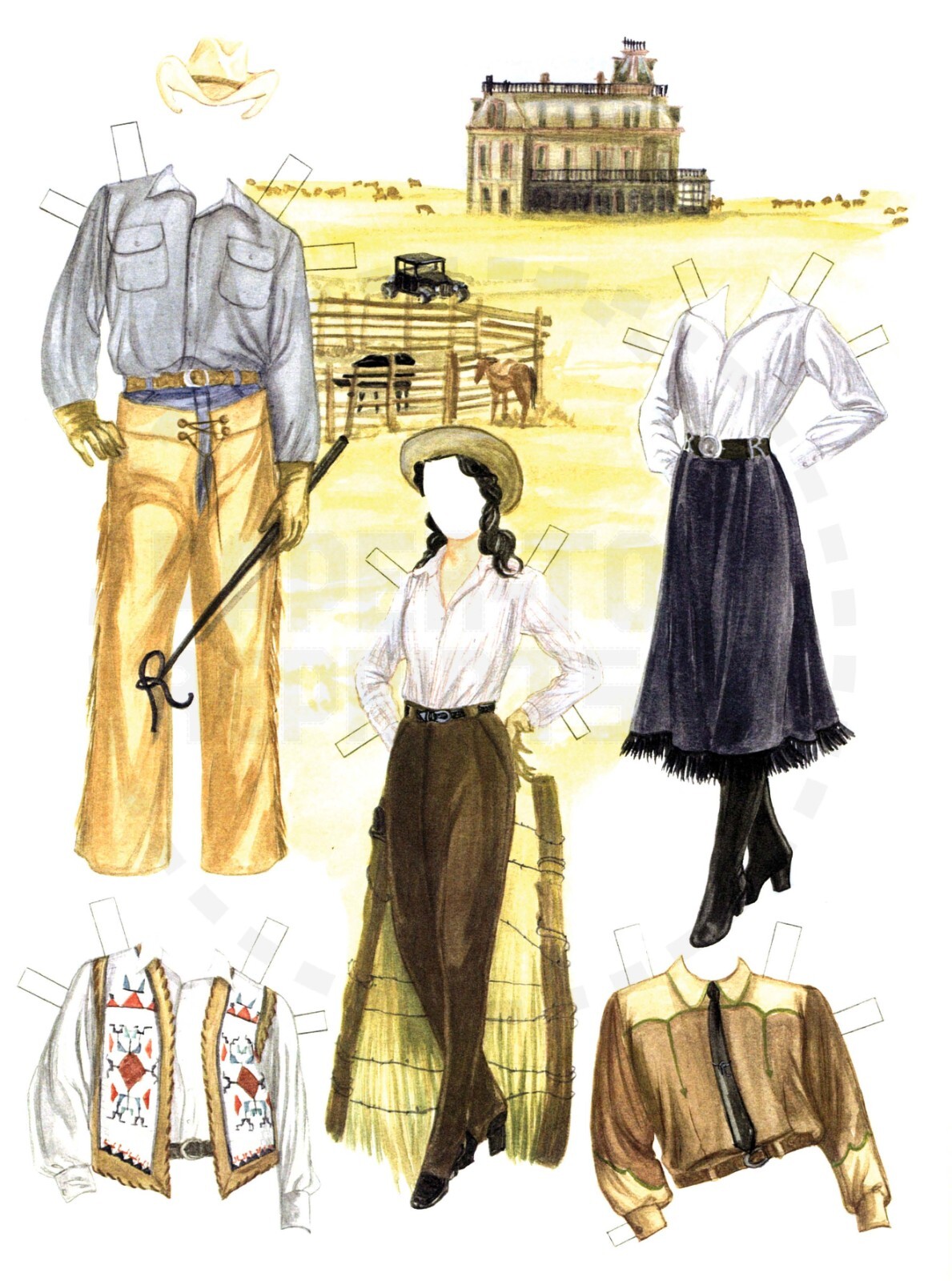 REPRINT - GIANT MOVIE PAPER DOLLS BY SANDRA VANDERPOOL - REPRODUCTION ...