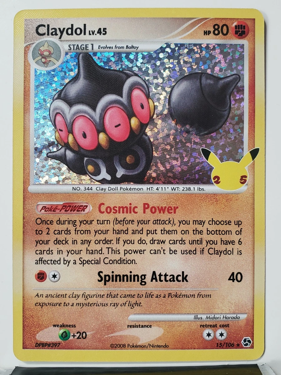 Pokemon Claydol Card