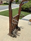 Antique Vintage Industrial Wood & Cast Iron Dolly Hand Truck | eBay