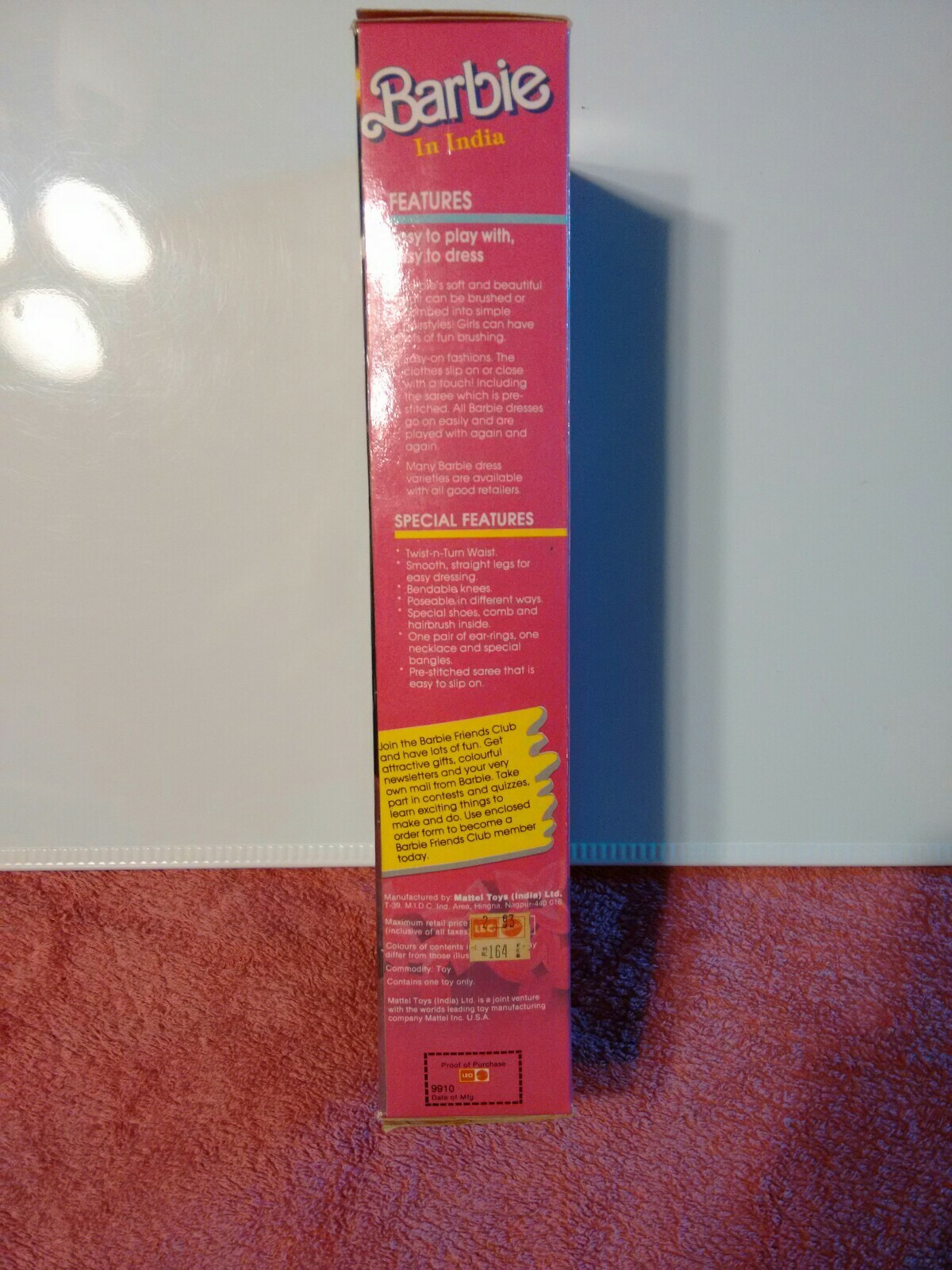 Mattel Leo Barbie In India Doll #9910 Made In India Brand New Magenta ...