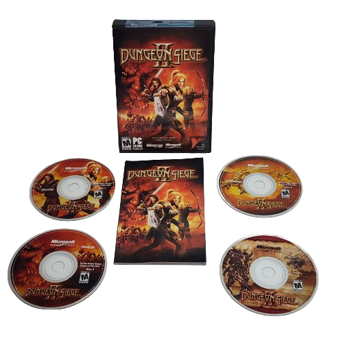Dungeon Siege II (PC, 2005) 4 Disc Set Complete W/ Key and Manual ...