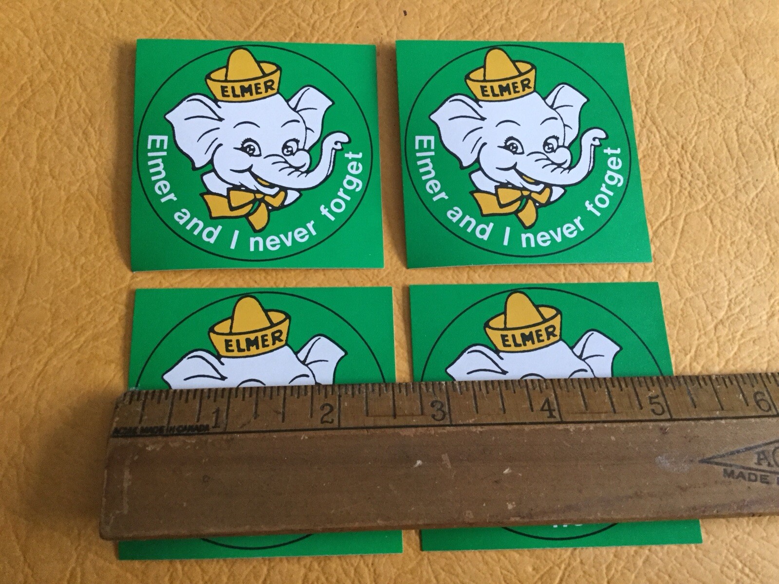 Vintage Elmer The Safety Elephant Stickers ( Set Of Four ) | eBay