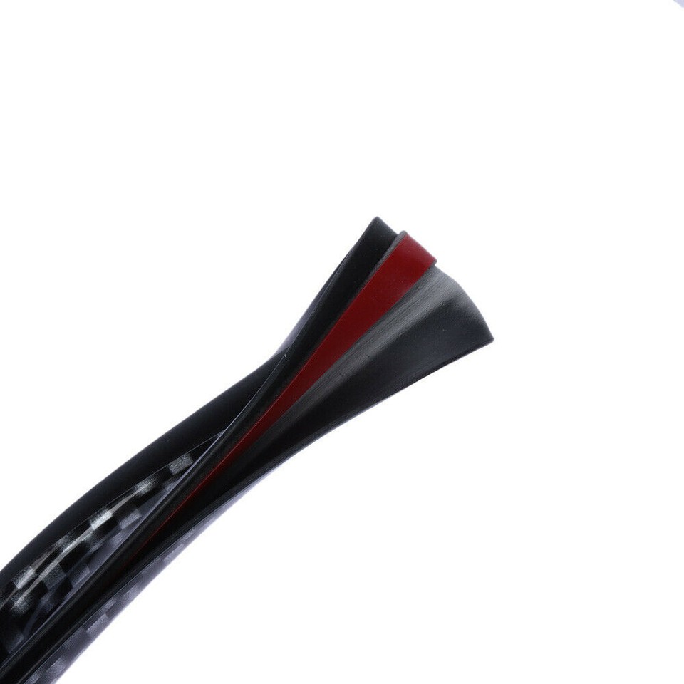 5M Carbon Fiber Car Door Moulding Scratch Protector Strip Edge Guard ...