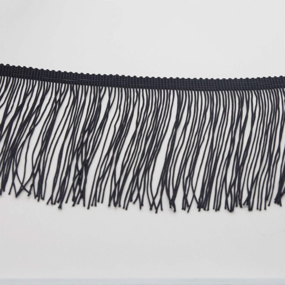 10 Yards 6 Inches Fringe Trim Black Chainette Tassel Ribbon Lamp Shade ...