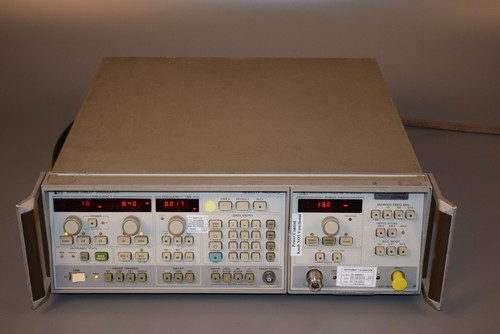 HP Hewlett Packard 8350B Sweep Oscillator W/ 83525A RF Plug-In Module ...