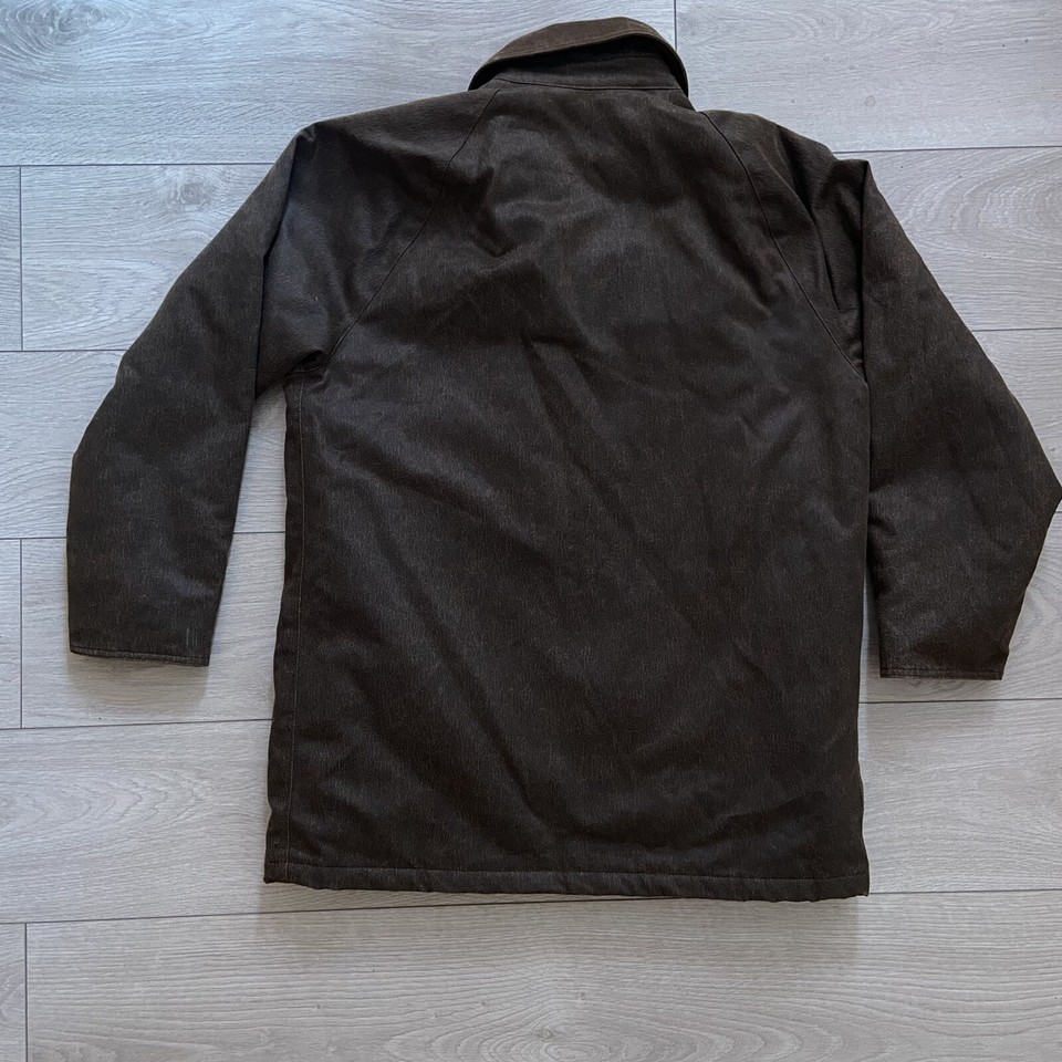 Barbour Jacket Size Medium In Waterproof Natural Weathered Material | eBay