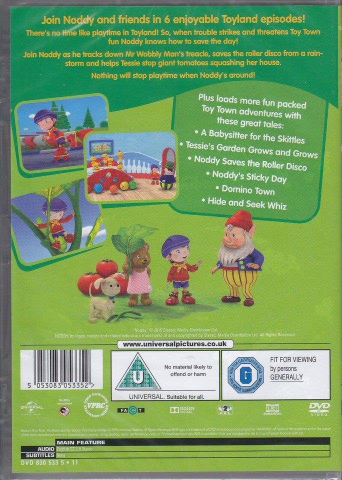 Noddy in Toyland - Playtime with Noddy - 6 episodes New & Sealed UK ...