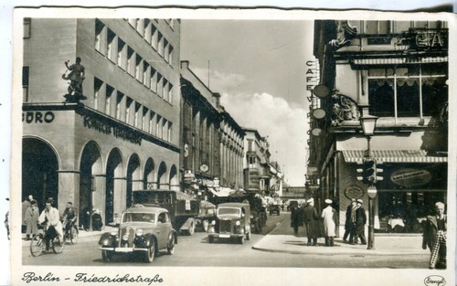 Germany AK Berlin 10117 - Friedrichstrasse Cars circa 1930 real photo ...