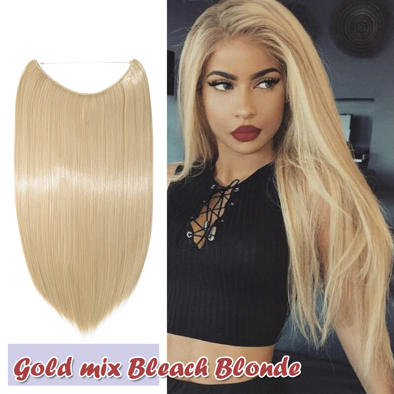 100% Natural As Human Thick Invisible Wire Softs Secret Wire In Hair ...