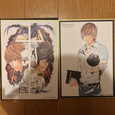 DEATH NOTE Exhibition Shikishi Set Anime character Animation | eBay