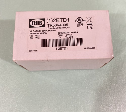 New RIB Multi Voltage Transformer TR50VA005 120V 50VA PRIMARY, 24 Vac ...