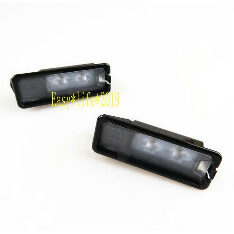 2x LED Rear License Number Plate Light Lamp For Polo Golf MK7 Passat CC ...