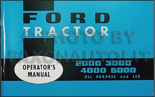 1965 1966 1967 Ford 2000-5000 Owners Manual Tractor Operators Guide ...