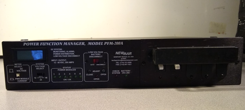 NewMar PFM‑200A 2RU Power Function Manager / DC Distribution ...