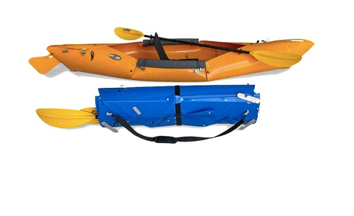 TUCKTEC FOLDING KAYAK BLUE portable lightweight fits in trunk located ...