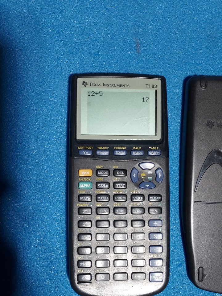 Texas Instruments TI-83 Plus Graphing Calculator W/Cover Tested And ...