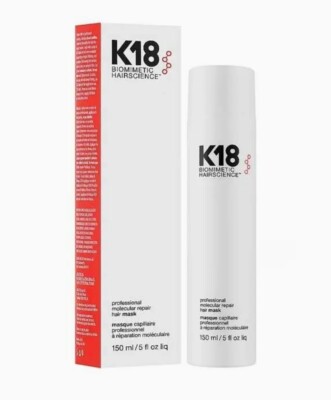 K18 Biomimetic Molecular Repair Hair Mask Professional 150ml/5oz **New ...