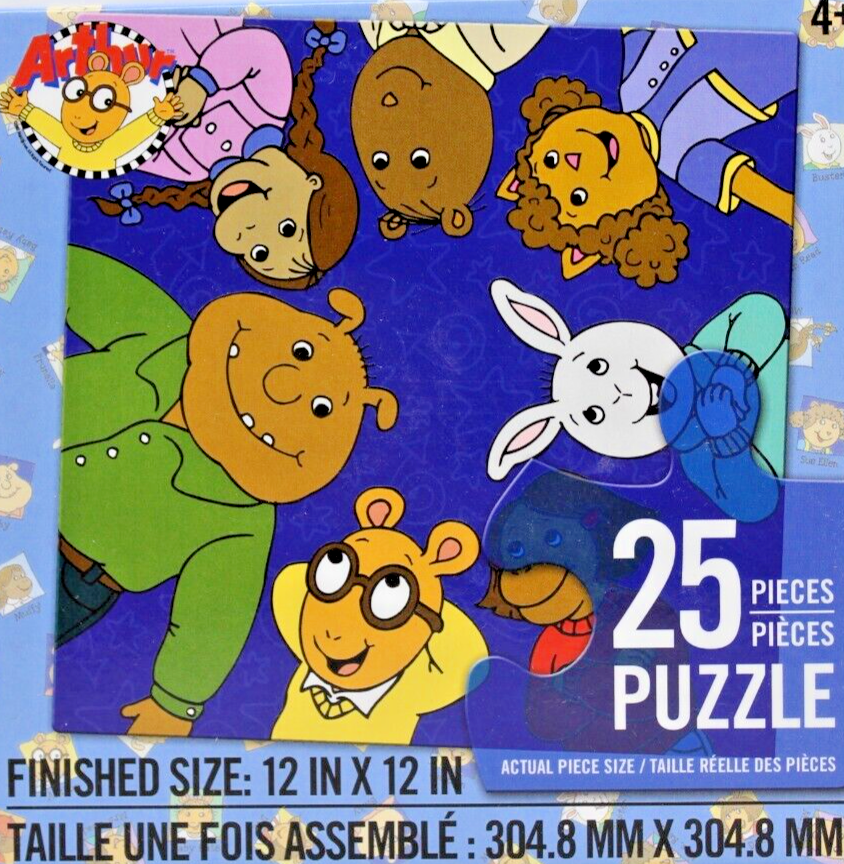 Kids Jigsaw Puzzles 25 Pieces 4-Pack Arthur Cartoon PBS Kids ...