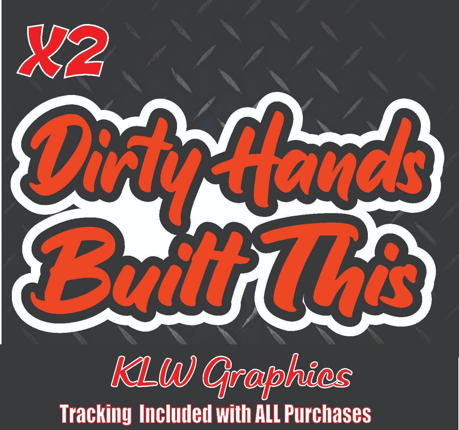 Dirty Hands Built Decal Sticker Turbo Diesel Truck 6.7 6.6 3.0 Crew Cab ...