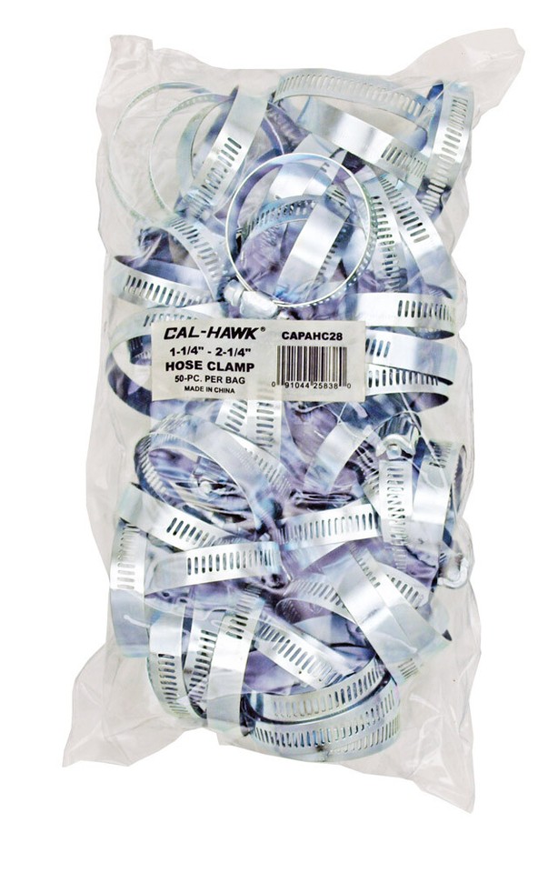 Cal-Hawk 50pc 1-1/4" - 2-1/4" Hose Clamp | eBay