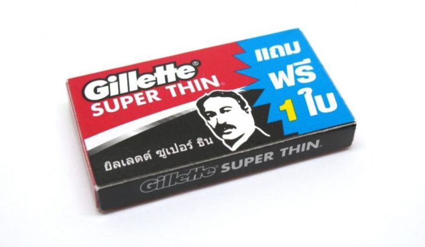 2Pack 12pcs Razor Blades Super Thin Gillette New Improved Stainless ...