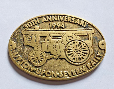 Brass Steam / Vintage rally plaque Upton Upon Severn Steam show 1994 ...